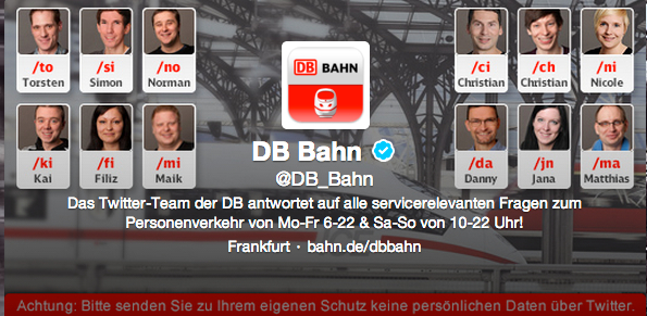 Deutsche Bahn Social Media